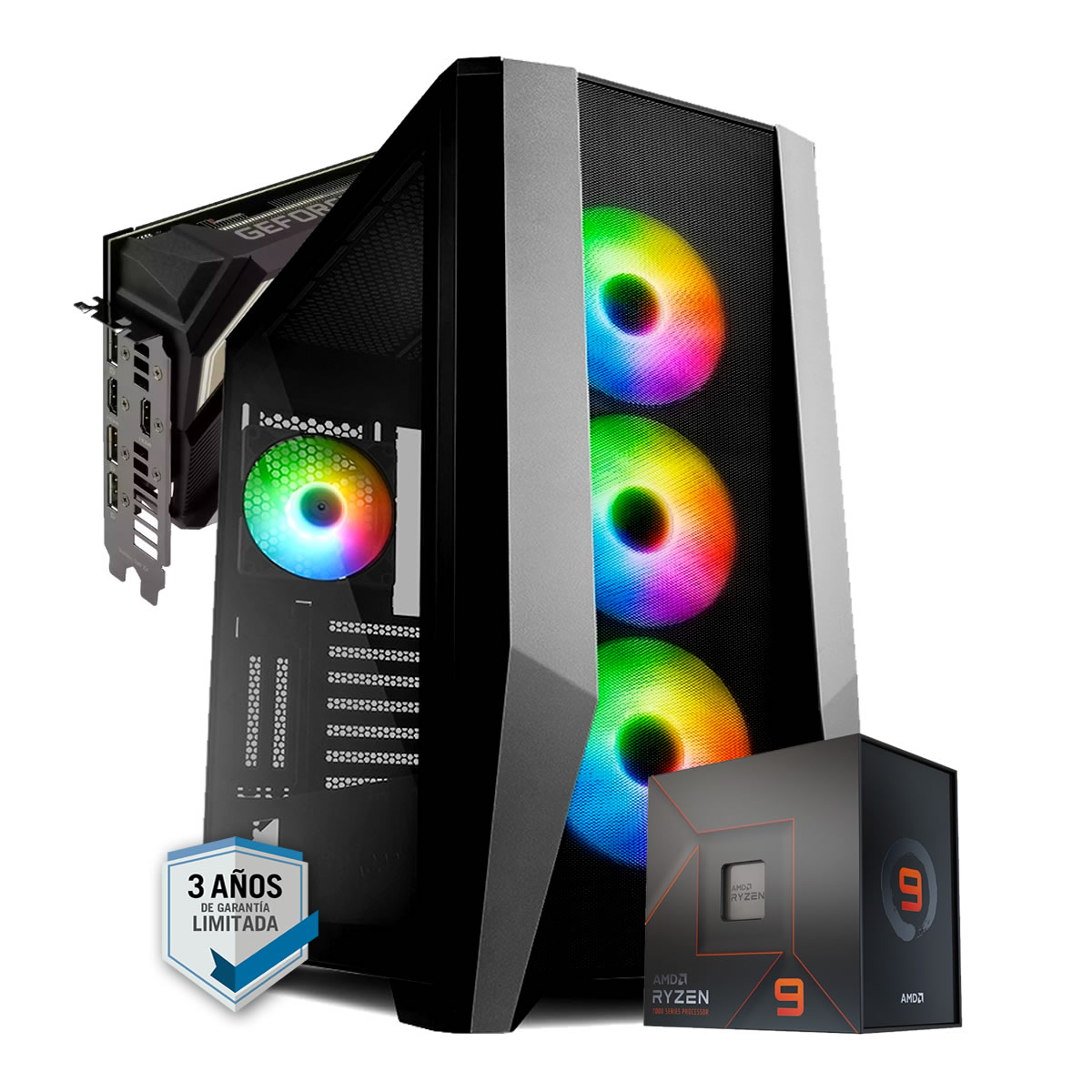 Pc Gamer Amd Ryzen 9 7900x Zen 4 12 Core 5.6Ghz Ram 16Gb Ddr5 4800Mhz ...